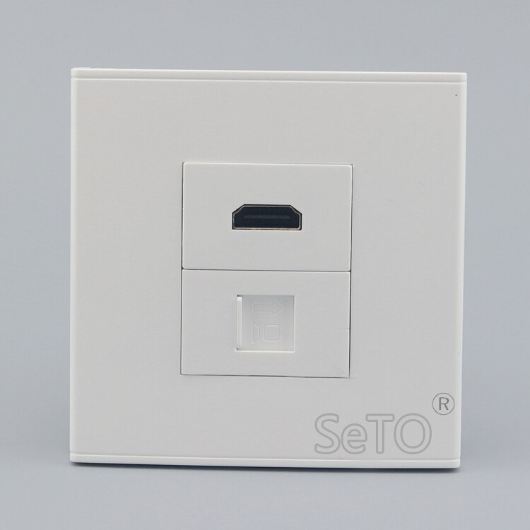 SeTo 86 Type One Port Elbow Insert HDMI + RJ45 Cat... – Vicedeal