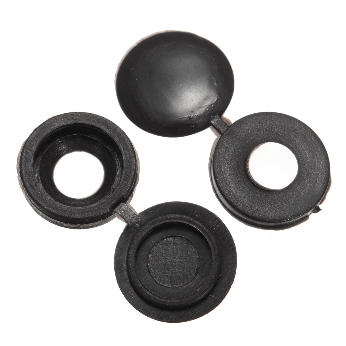 50pcs/lot ABS Hinged Plastic Screw Cover Fold Caps... – Grandado
