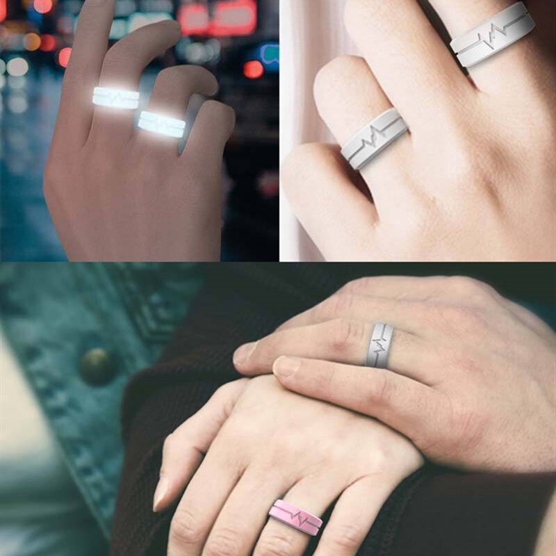 Luminous Resin Ring Women Men Fluorescent Glowing ... – Vicedeal
