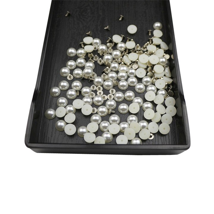 100Set 8MM Semicircle Imitation Pearl Rivets DIY G... – Vicedeal