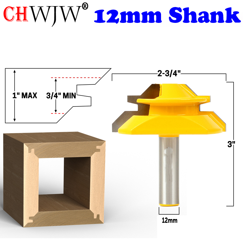 CHWJW 1PC 12mm Shank Industrial Medium Lock Miter ... – Grandado