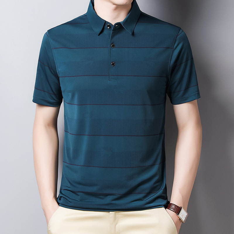 Men 2022 Summer Short Sleeve Thin Polo Shirt Men&... – Grandado