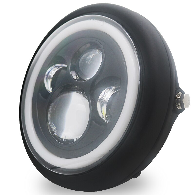 Universal- 7 zoll Cafe Rennfahrer Runde Motorrad L... – Grandado