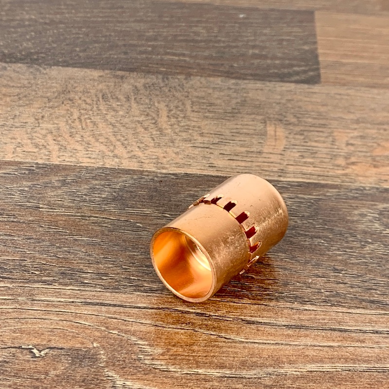 Copper overflow cap for bubble plate – Vicedeal