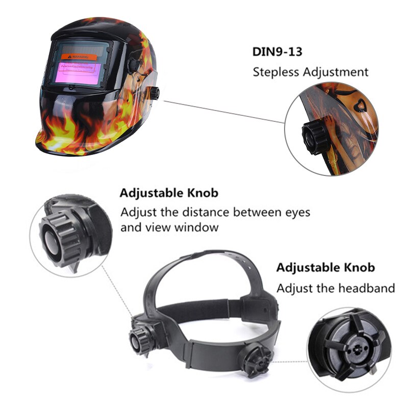 Solar Automatic Welding Helmet Welding Mask Auto D... – Grandado