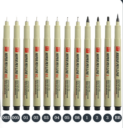 5/7/9/12 pcs Marker Pens Set Pigment Liner Manga A... – Grandado