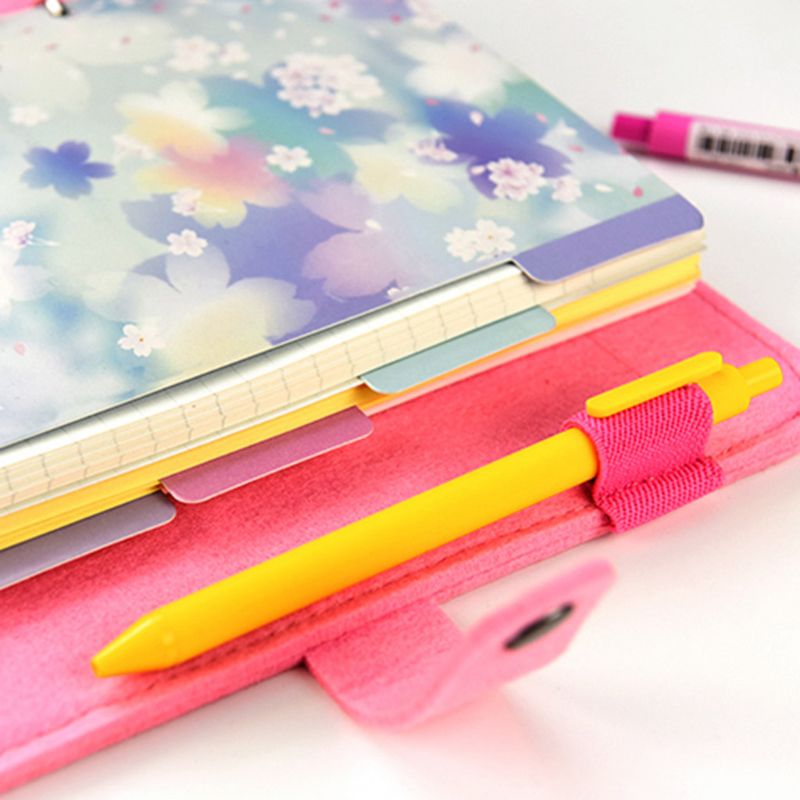 1Set Cherry Blossom A5 A6 Loose Leaf Notebook Divi... – Grandado