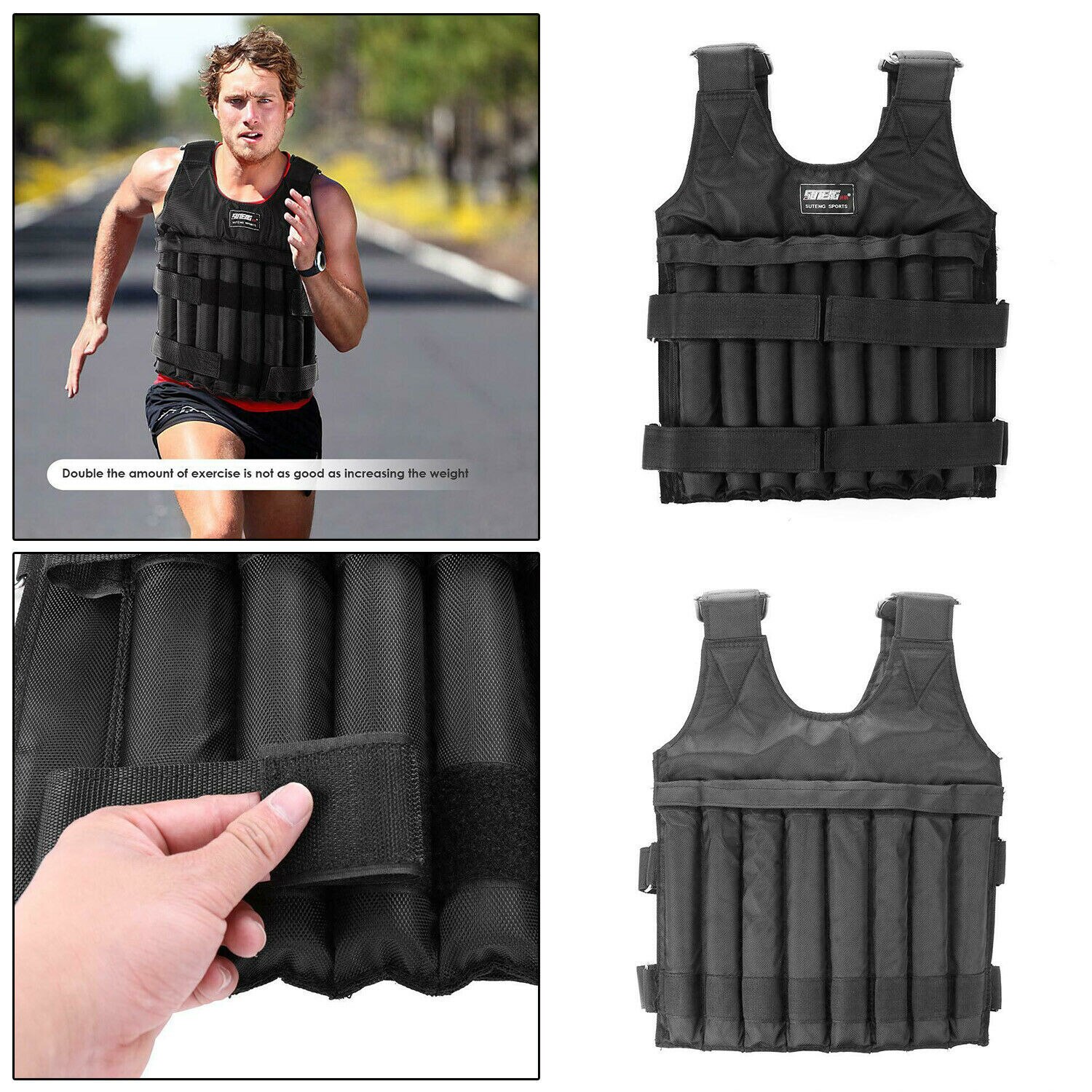 20kg/50kg Loading Weighted Vest Boxing Training Wo... – Vicedeal