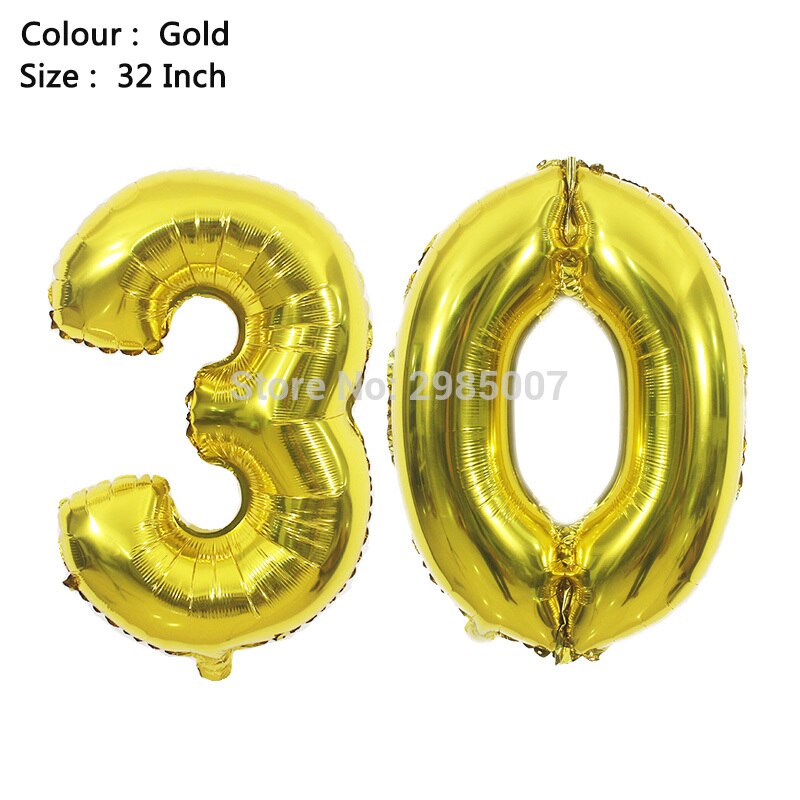 30th birthday balloon 40 50 60 70 80 years birthda... – Grandado