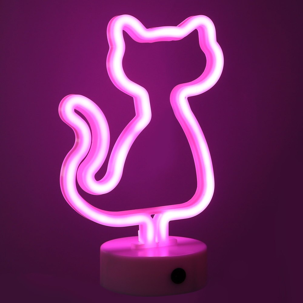1pc Lovely Cat Neon Light Tabletop Decorative LED ... – Vicedeal