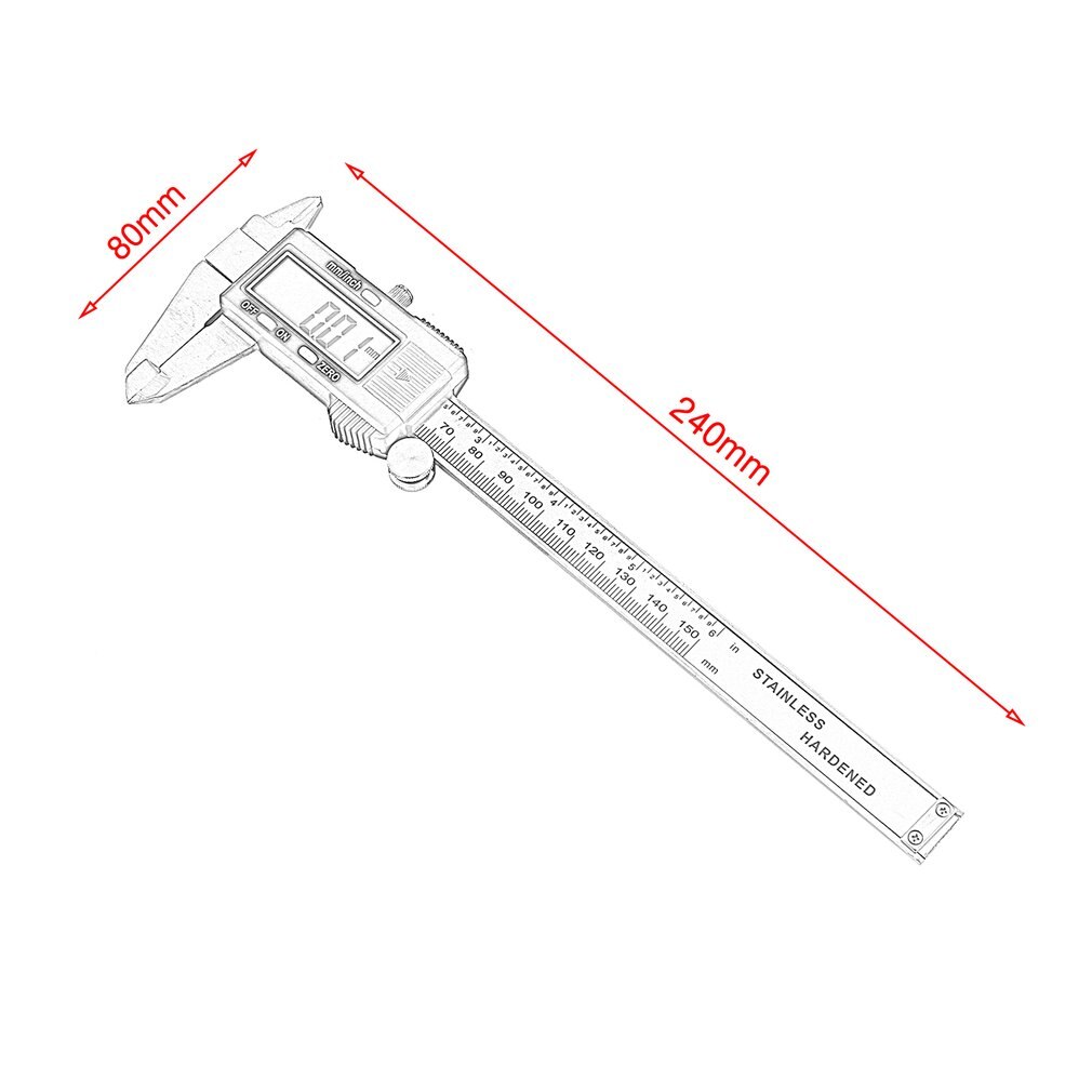 1pcs 150MM Electric 6" Stainless Steel Digital Ver... – Grandado
