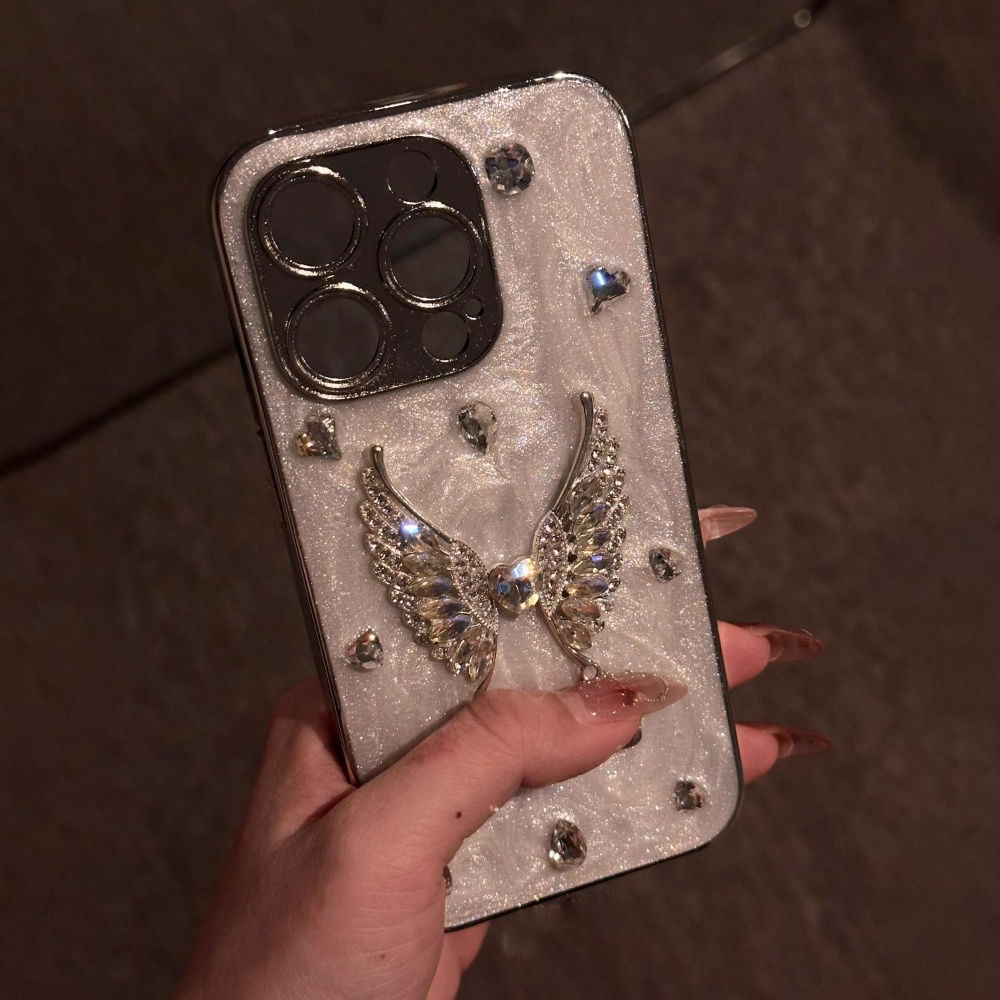 Rhinestone Wing Phone Case For iPhone 16 15 14 13 ... – Vicedeal