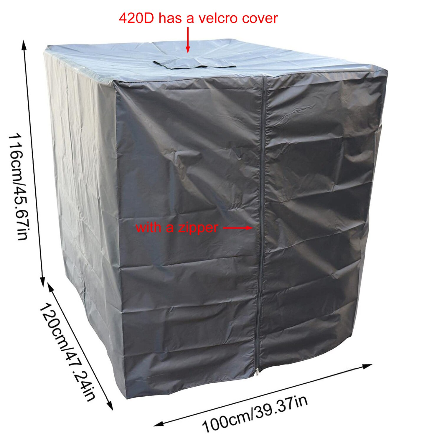 210D/420D Oxford Ibc Container Cover Black 1000 Li... – Grandado