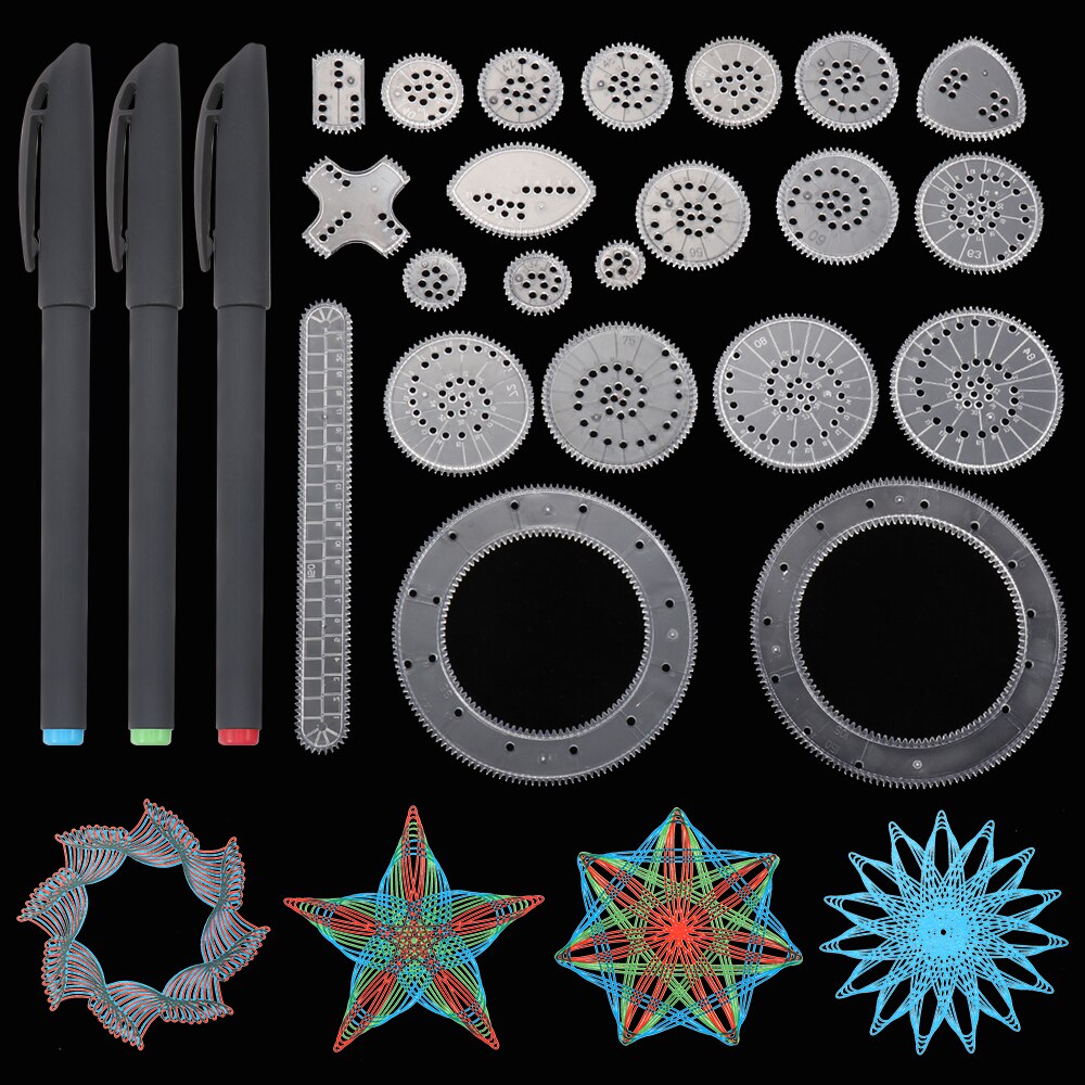 27Pcs DIY Craft Art Painting Rulers Drawing Templa... – Grandado