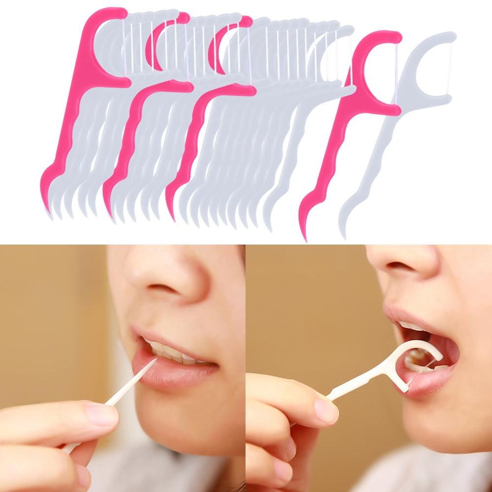25pcs Healthy Dental Teeth Floss Flosser Flossing ... – Vicedeal
