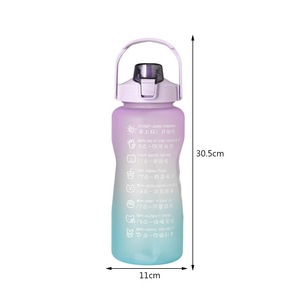 Water Bottle 2 Liter Large Capacity Free Motivatio... – Grandado