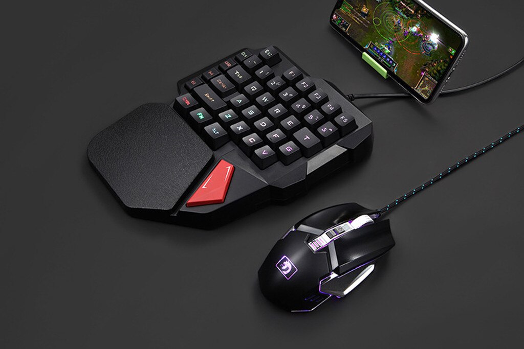 K108 Wired 38 Keys LED Backlit Usb Ergonomic Singl... – Grandado