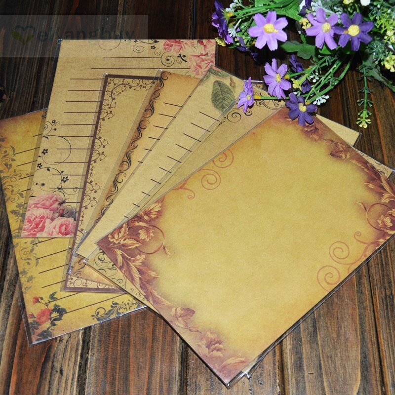 Vintage Floral European Style Love Letter Paper Ro... – Vicedeal