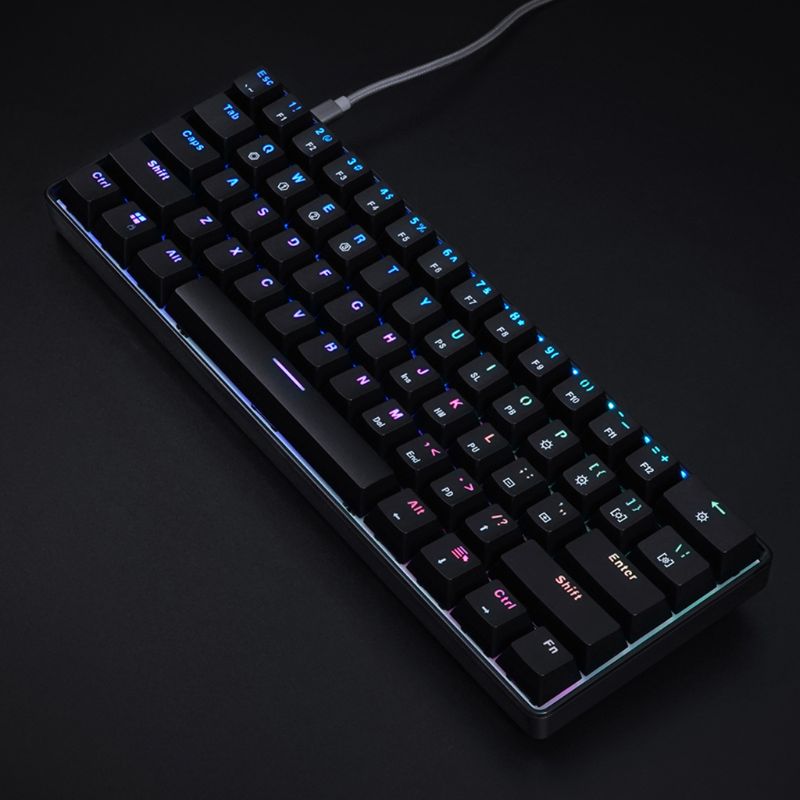 GK61 SK61 61 Key Mechanical Keyboard USB Wired LED... – Grandado