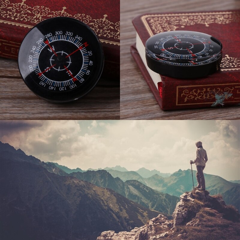 Portable Mini Oiling Survival Button Compass Hikin... – Grandado