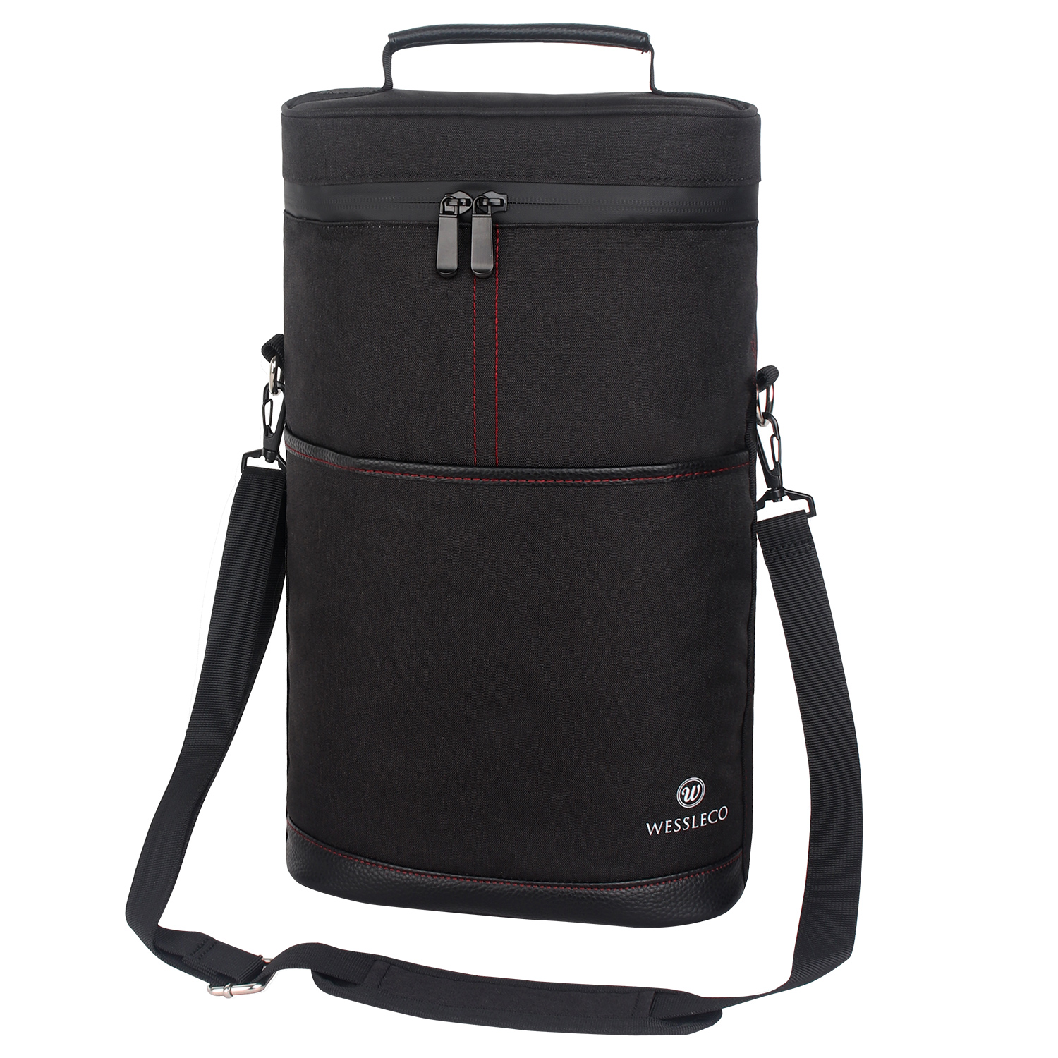 WESSLECO 2 Bottle Large Insulated Wine Carrier Bag... – Vicedeal