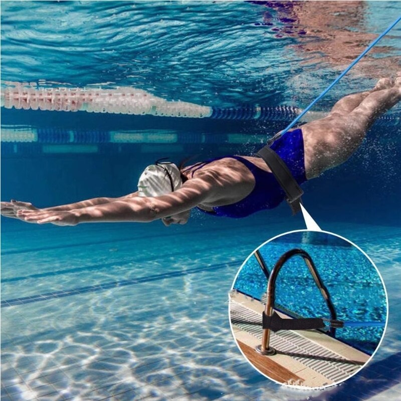Adjustable Swimming Training Elastic Rope Swim Sta... – Grandado