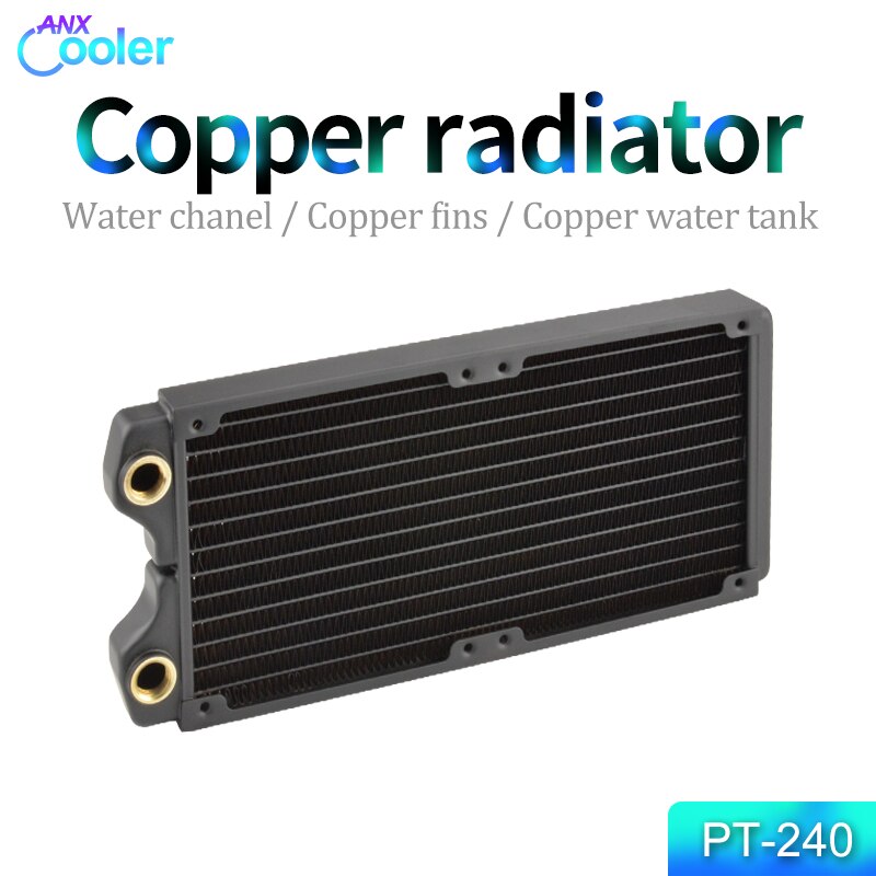 Syscooling PT 240 copper heat radiator black color... – Vicedeal