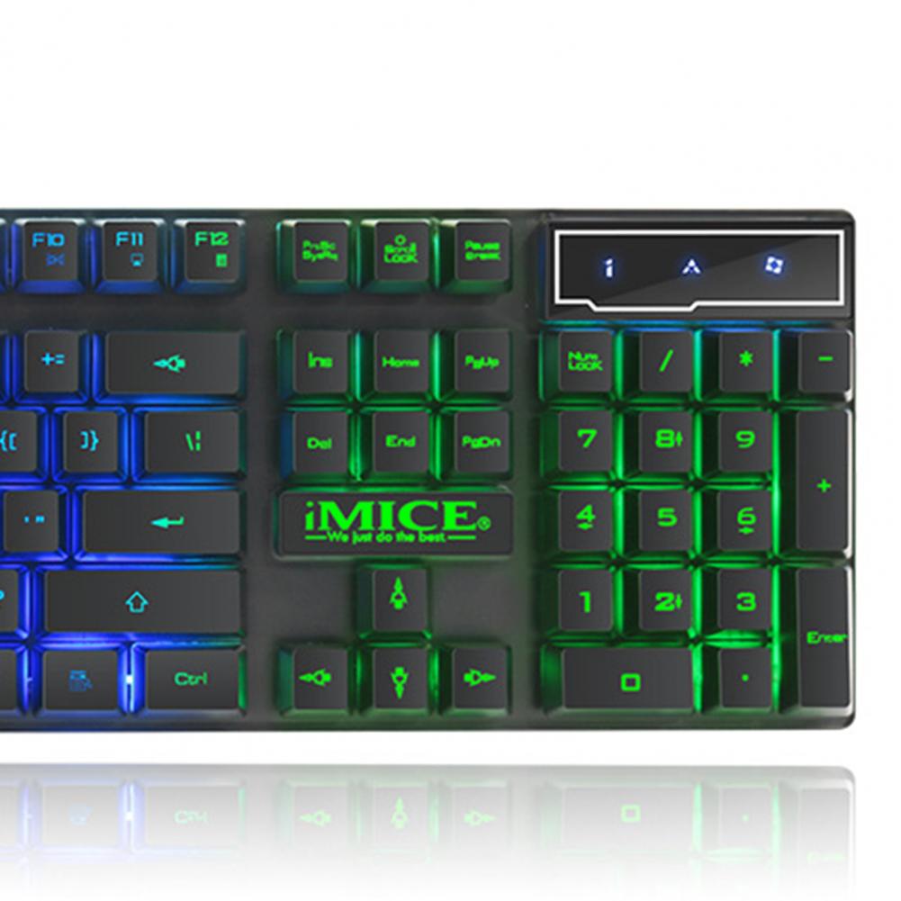 Imice Toetsenbord Muis Set Backlit Multi Kleuren A... – Vicedeal
