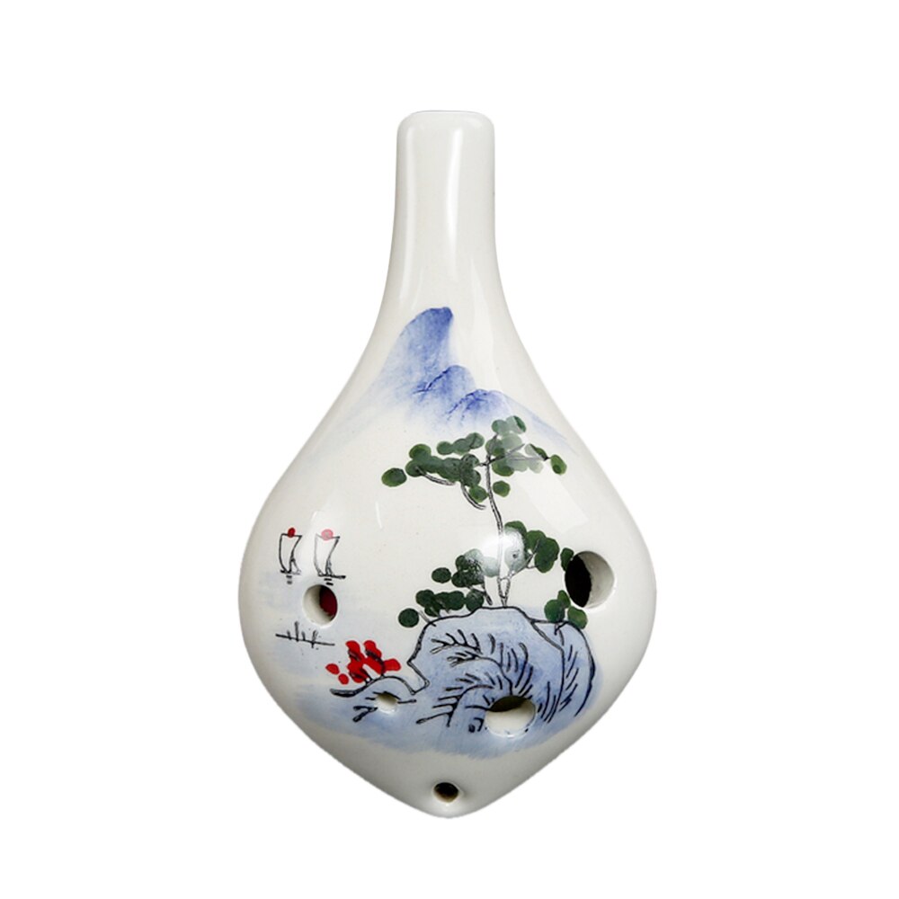 6 Holes Ceramic Ocarina Alto C Wine Bottle Style H... – Grandado