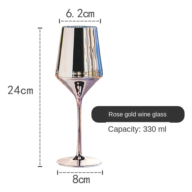 Electroplated Wine Glass Lead-free Crystal Wine Gl... – Grandado