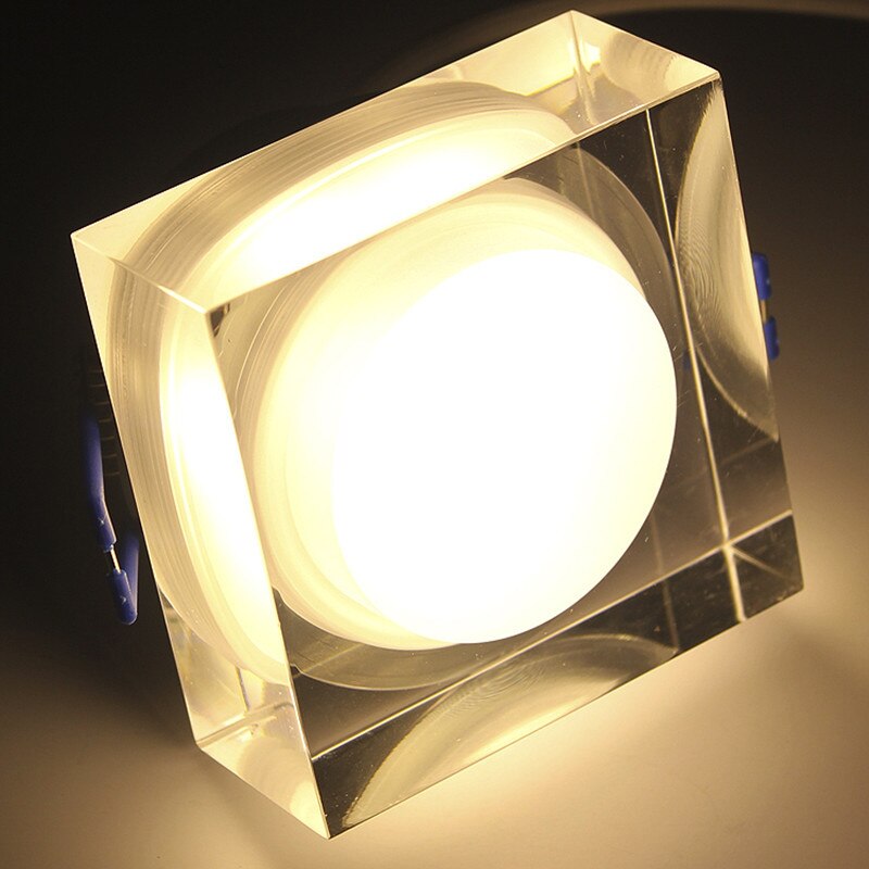 LED Panel Light Ceiling Crystal Downlight Recessed... – Grandado