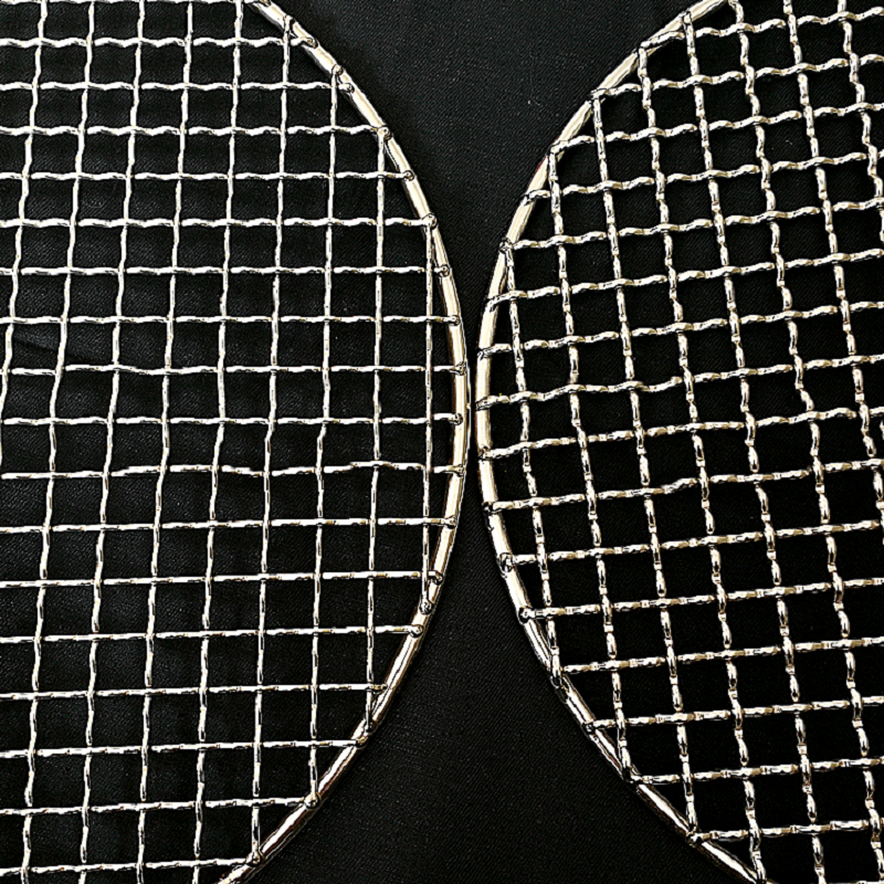 Round Stainless Steel BBQ Net Meshes Korean Barbec... – Grandado