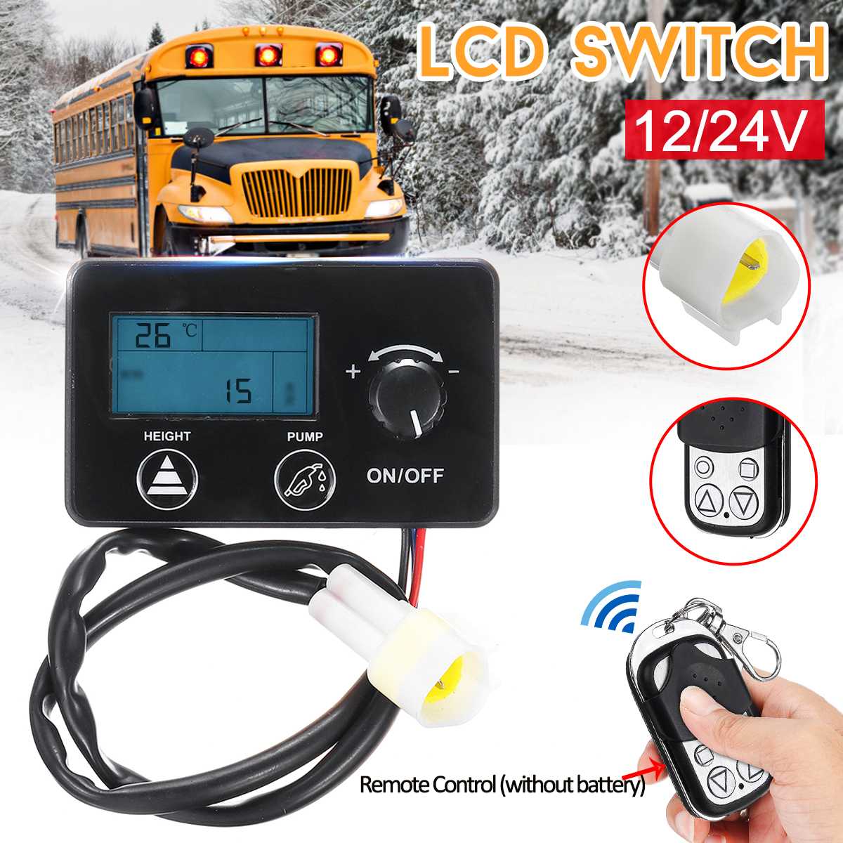 LCD Diesel Heater Controller Remote Control + LCD ... – Grandado