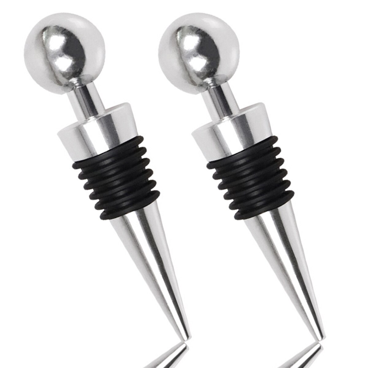 2Pcs Stainless Steel Wine Stopper Vacuum Sealed Be... – Grandado