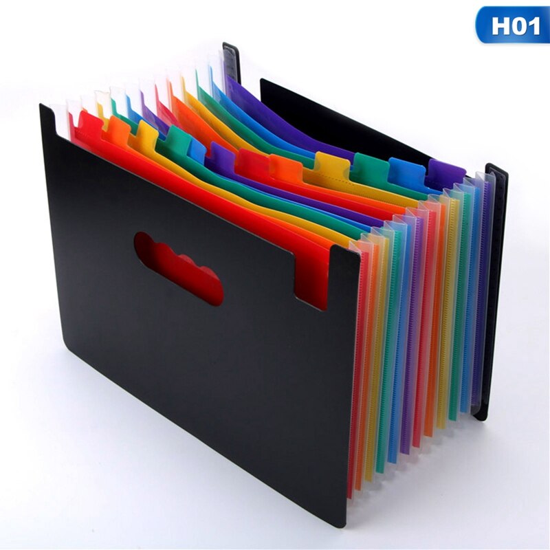 12 Pockets Expanding File Folder A4 Paper Business... – Vicedeal