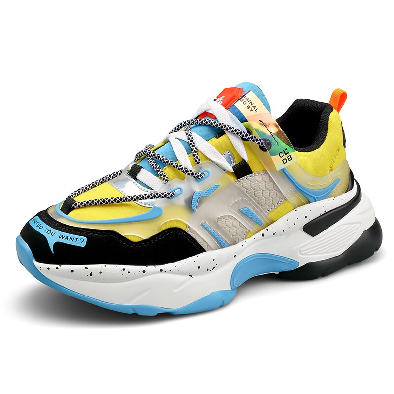 Men Tennis Shoes Male Multicolor Platform High Sne... – Grandado