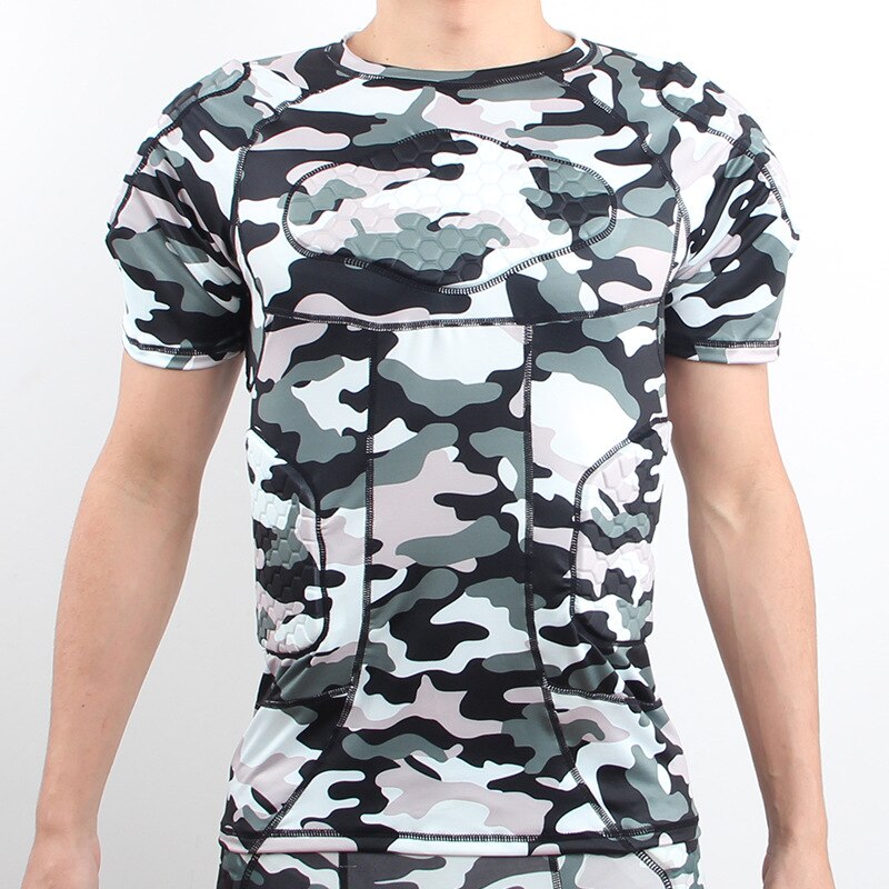 Sports Safety Thickened Camouflage T-shirt Crash P... – Vicedeal