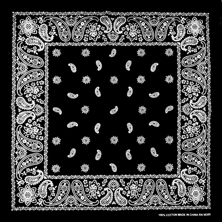 Cotton Paisley Bandana Multipurpose Hip-hop Unisex... – Grandado