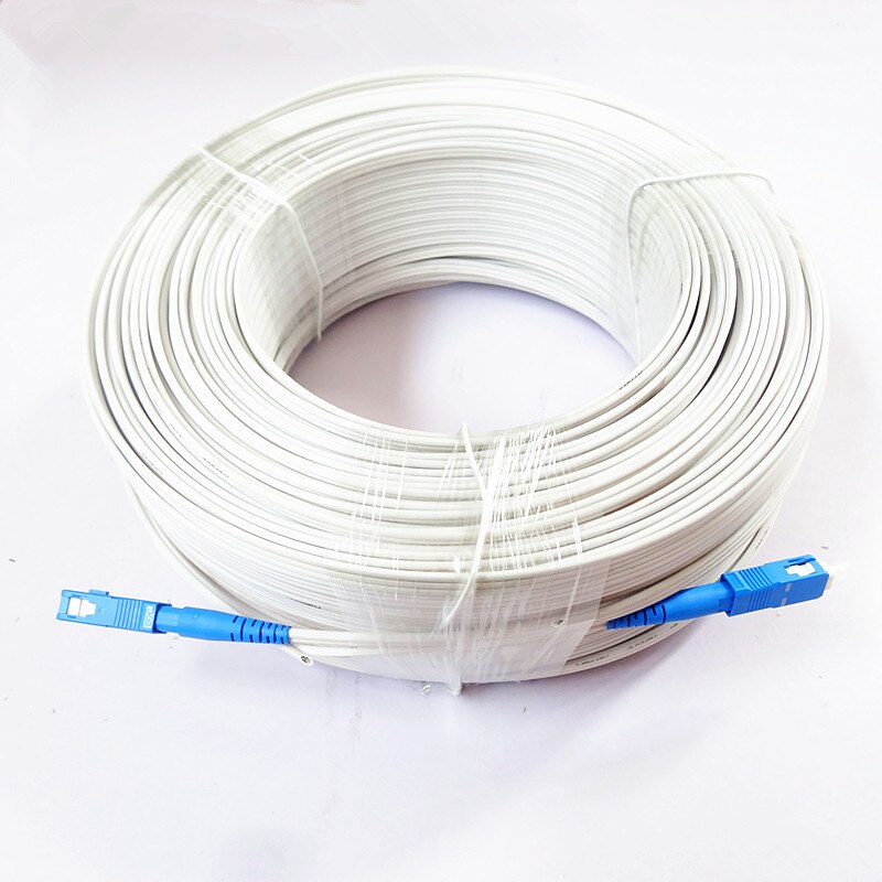 500M Outdoor white SC G657A Fiber FTTH Patch Cable... – Grandado