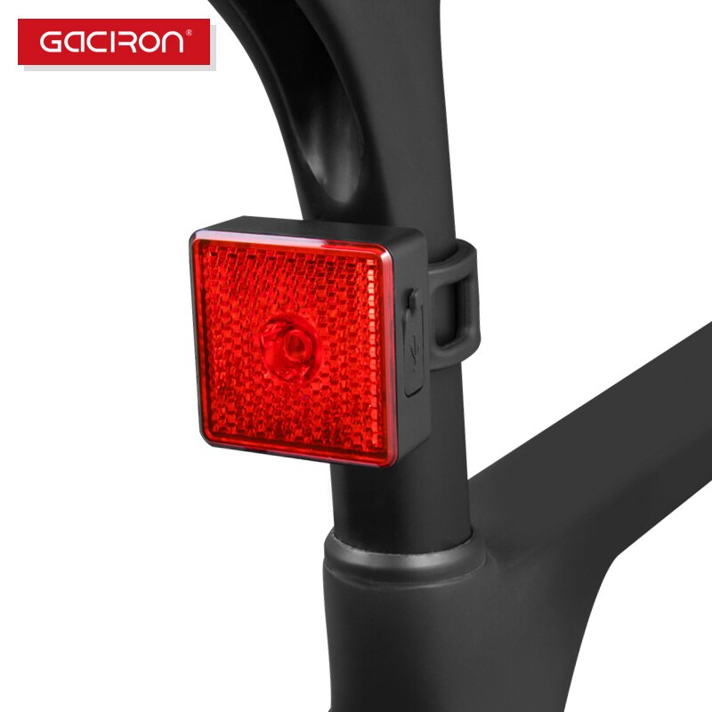 Gaciron 40 lumen vanntett smart varsel baklys refl... – Vicedeal