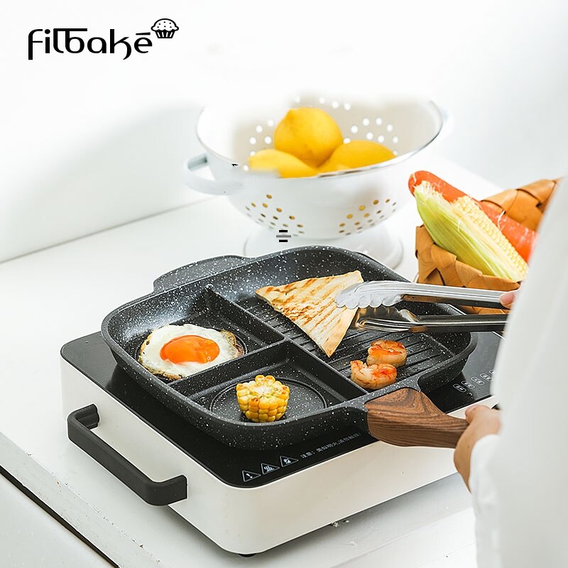 Filbake 3-in-1 Divided Pan Breakfast Pot Nonstick ... – Grandado