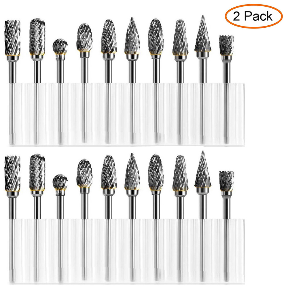 Carbide Burr Set Compatible with Dremel 1/8" Shank... – Grandado
