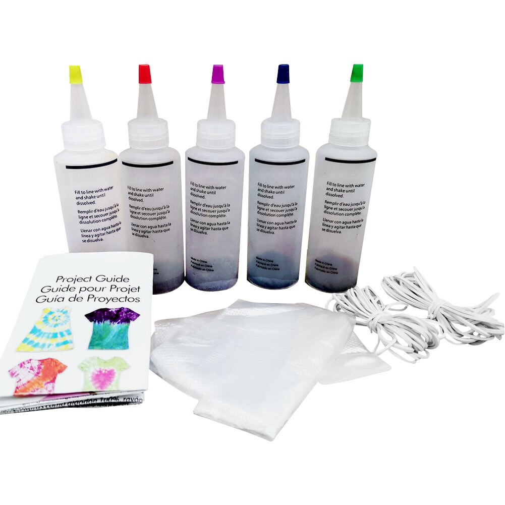 5-Color Tie Dye Kit，DIY Tie-Dye by yourself，Fuchsi... – Vicedeal
