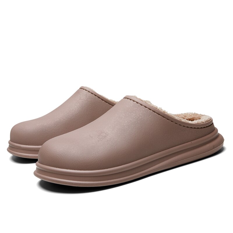 Men's Home Clogs Winter Comfortable Slippers Plush... – Vicedeal