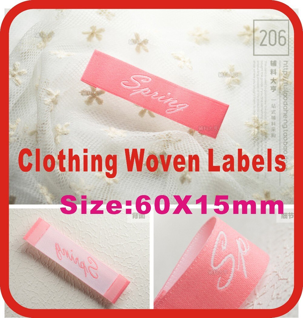 "Spring" clothing labels,60X15mm,Stock"spring" lab... – Grandado