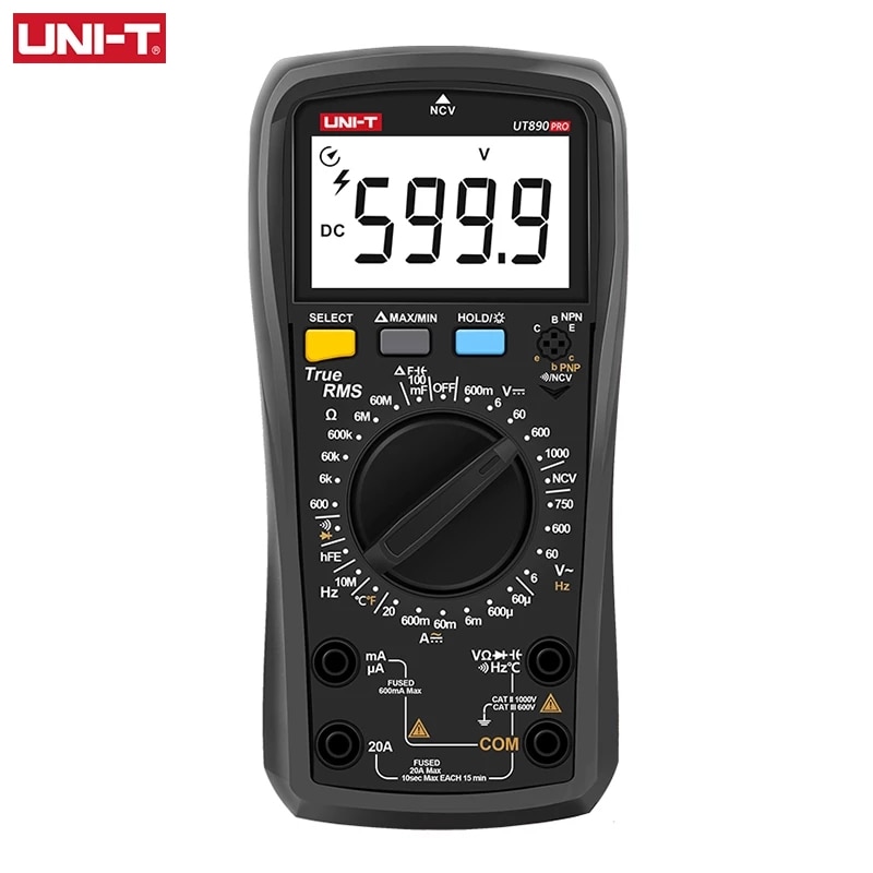 UNI-T Multimeter Digital Tester UT890 PRO Manual R... – Grandado