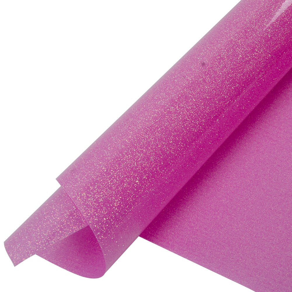 HOHOFILM Holo Pink Glitter Heat Transfer Vinyl HTV... – Vicedeal