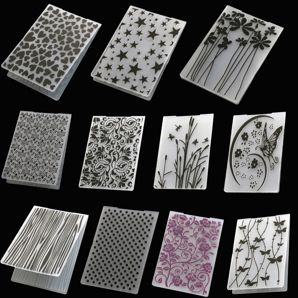 1pc Flower Grass Plastic Template emboss Folders f... – Vicedeal
