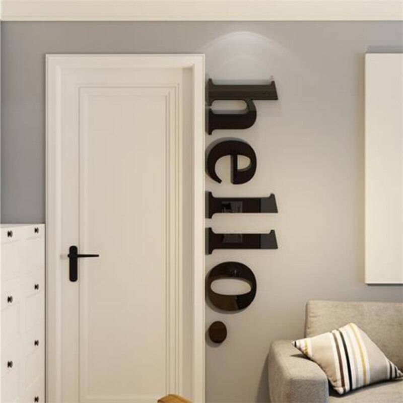 Solid Letter Wall Sticker Hallway Wall Decal 3D Ac... – Vicedeal