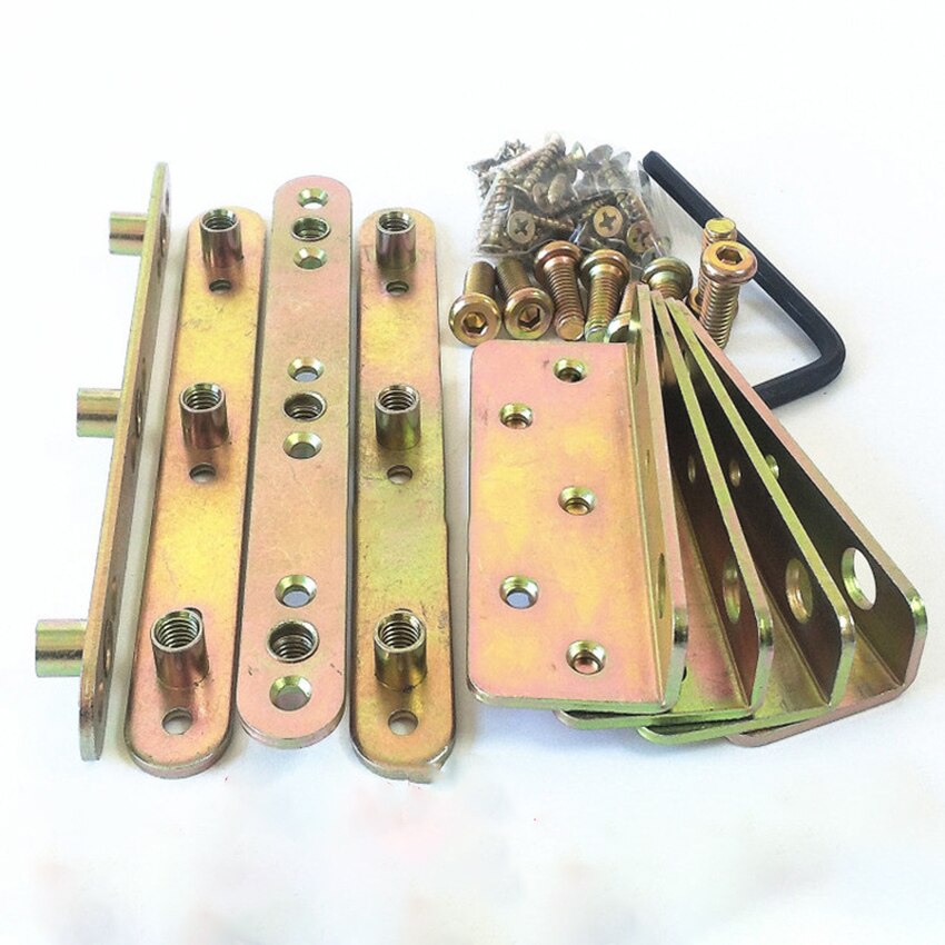 No-Mortise Bed Rail Fittings Complete Set, Heavy D... – Grandado